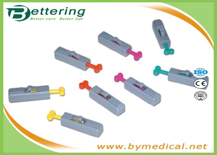 Sterile Disposable Blood Lancet Needle , Blood Glucose Lancets Auto ...