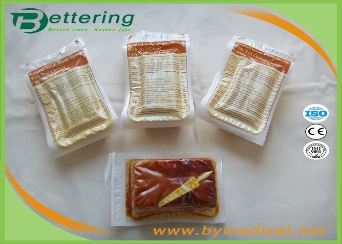 Disposable Surgeons Povidone -Iodine 7.5% Solution Surgical Scrub Brush ...